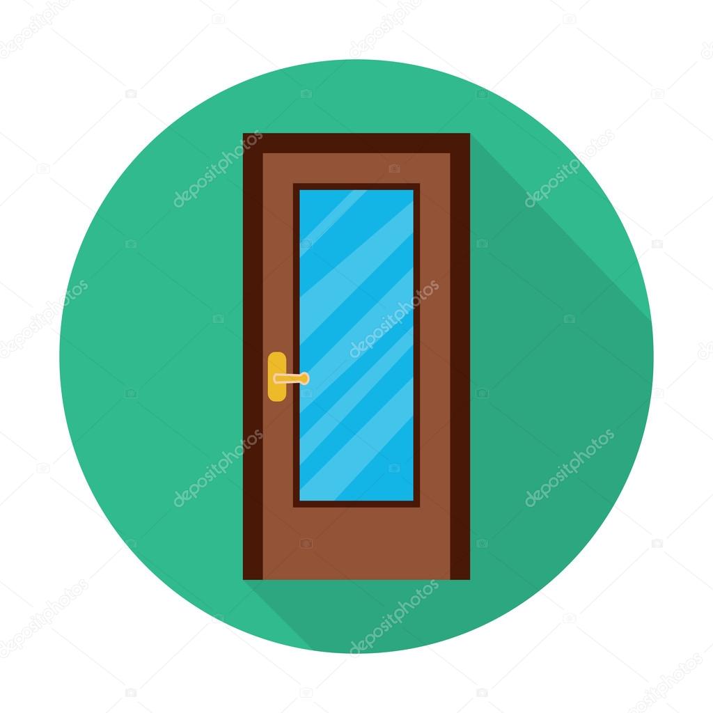 Open Door Flat Icon