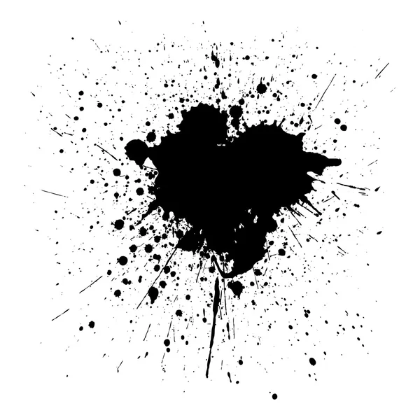Black Splatter Paint Vector