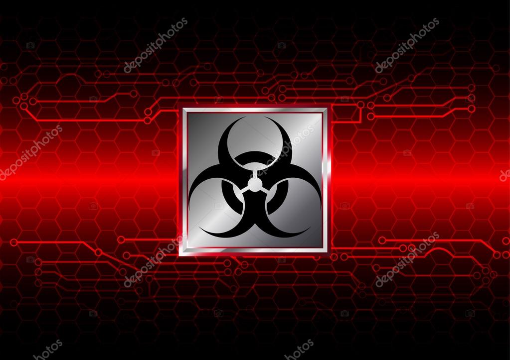 Red Biohazard Wallpaper