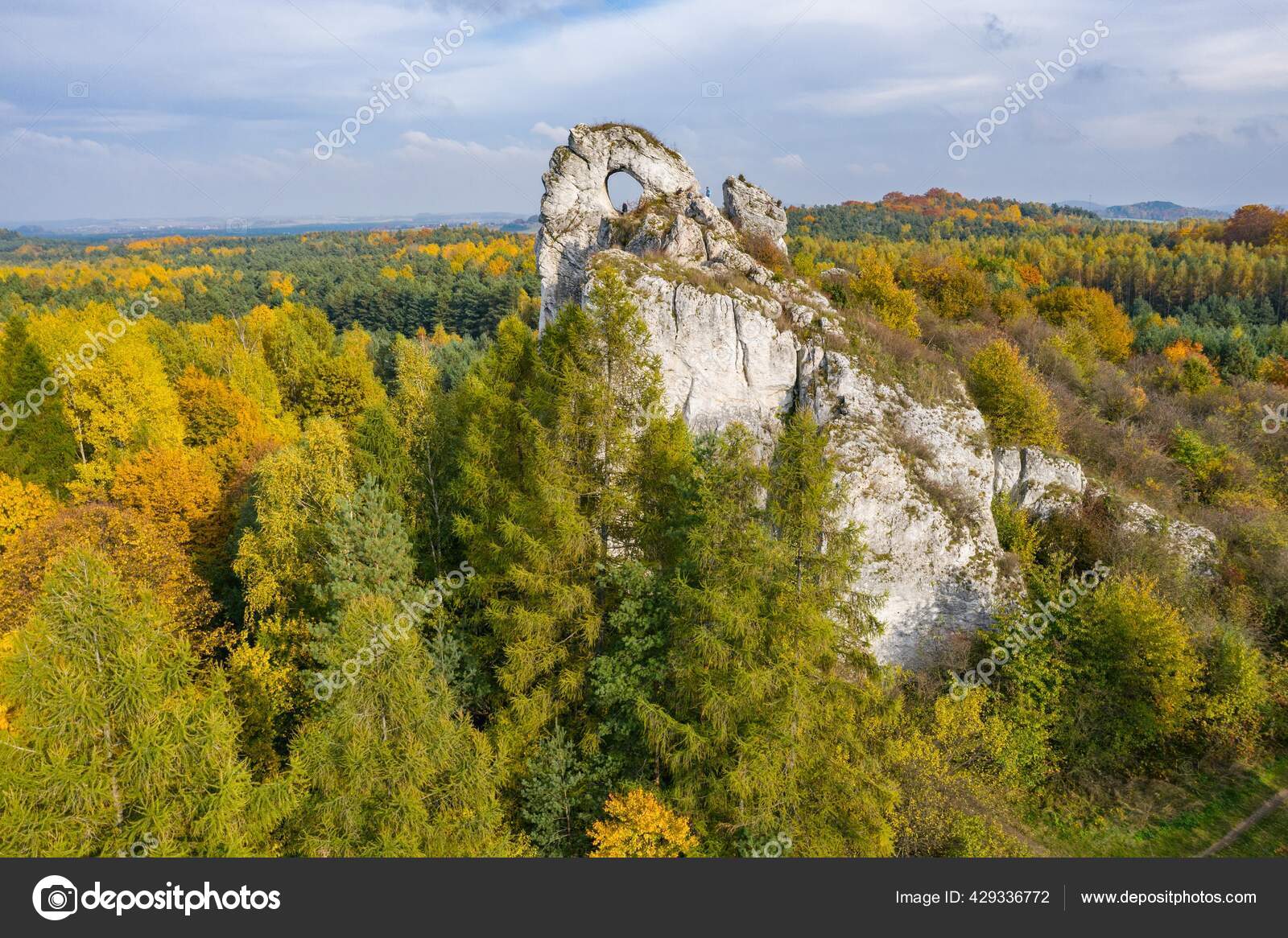 Great Window Also Known Large Window Group Limestone Rocks Located ...