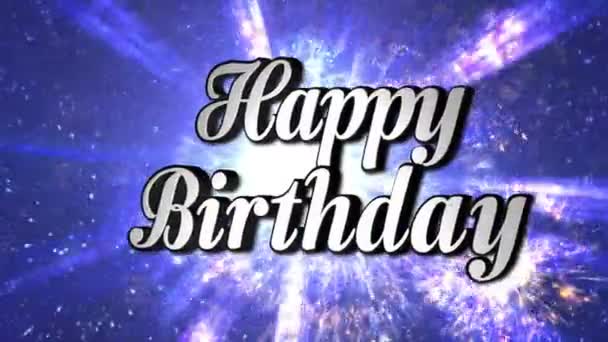 Happy Birthday Animation Rotation Text and Disco Dance Background, with ...