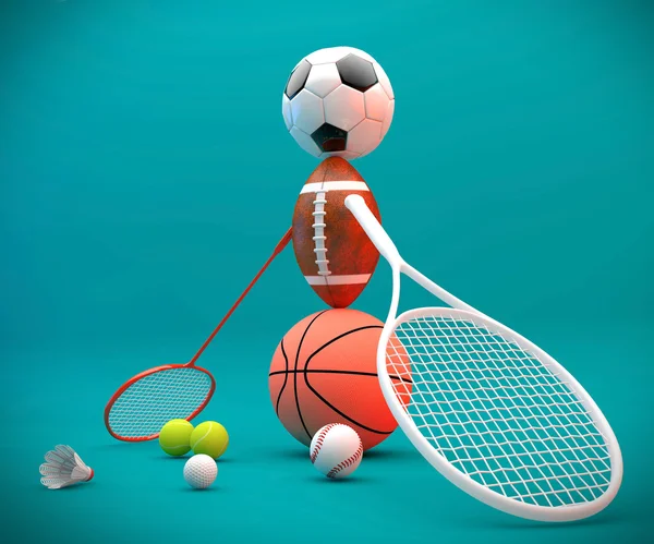 Assorted sports equipment Stock Photo by ©ralwel 53440809