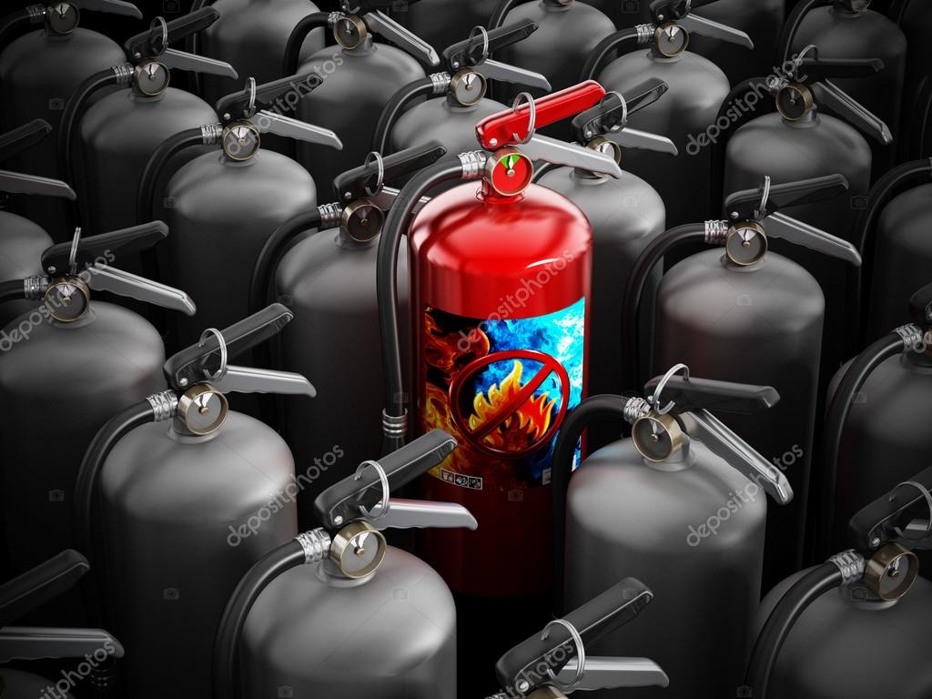 Extintor de incendios: fotografía de stock © destinacigdem #57856385 ...