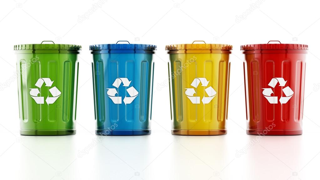 Recycle bins — Stock Photo © destinacigdem #63514615
