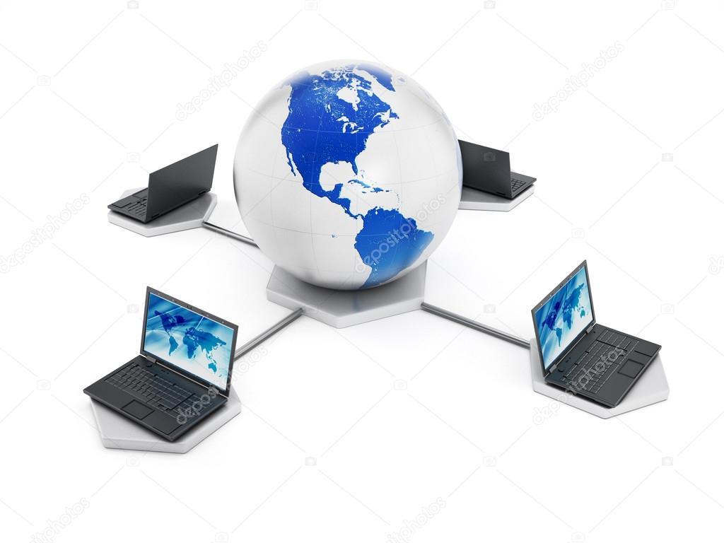 Global computer network Stock Photo by ©destinacigdem 72972757