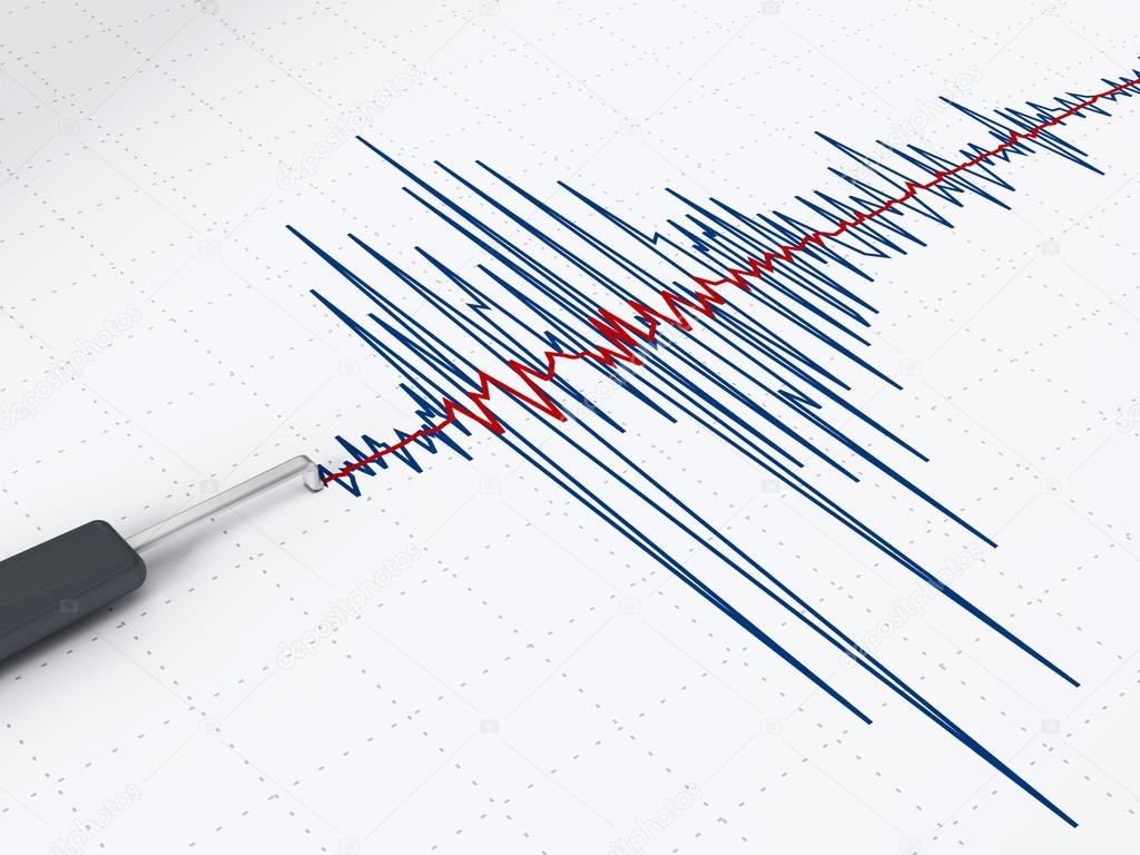 Seismic activity graph Stock Photo by ©destinacigdem 80106824