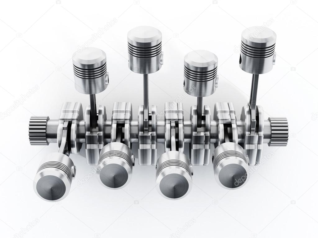 Isolated V6 engine Stock Photo by ©destinacigdem 90080618