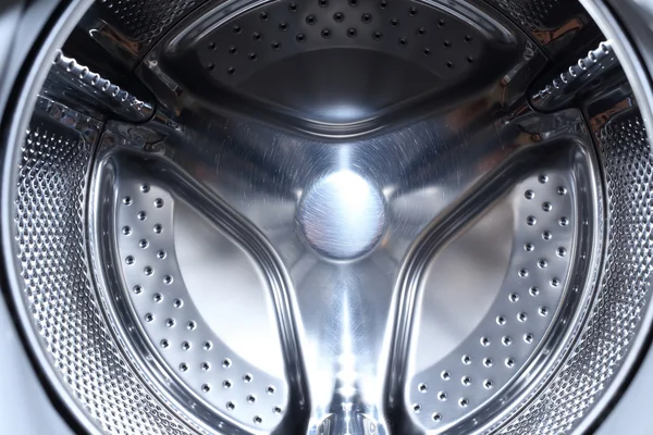 Closeup image of washing machine, abstract metallic texture - Stock ...