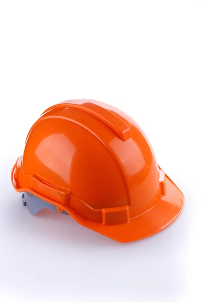 Orange safety helmet hard hat, tool protect worker of danger Stock ...