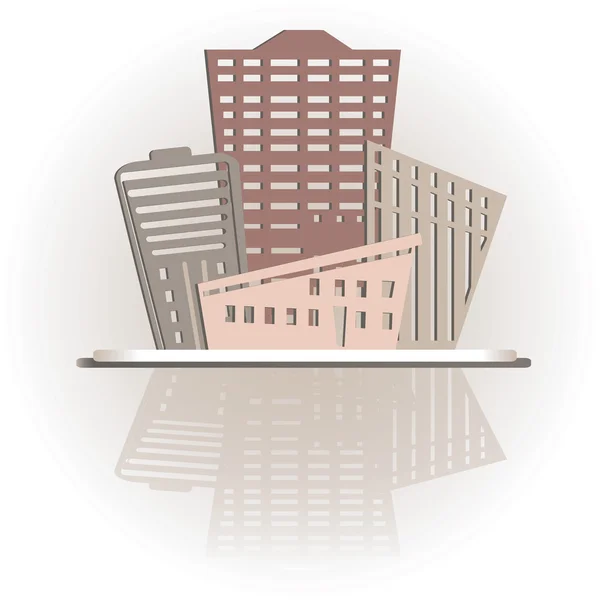 Seamless pattern Modern real estate buildings design. Urban landscape ...