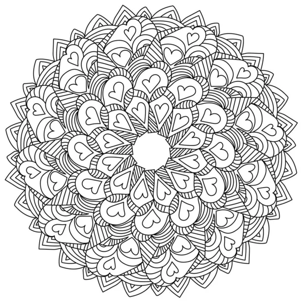 Mandalas de san valentina para colorear imágenes de stock de arte ...