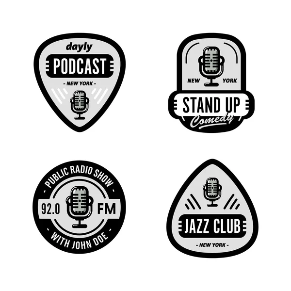 Set of Musical Badge Designs Stock Vector Image by ©tortugastudio ...