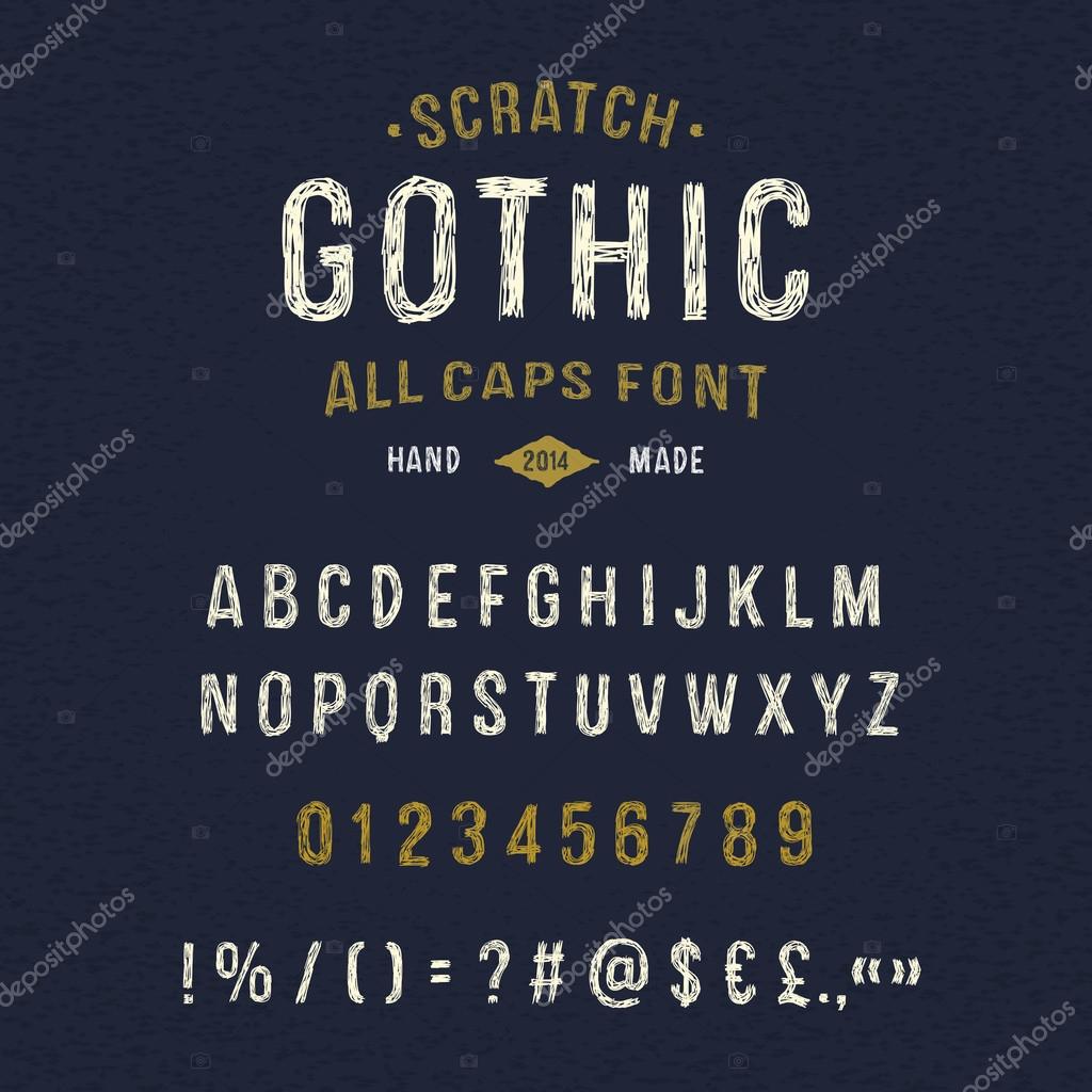 Set of hand crafted letters Stock Vector Image by ©tortugastudio #114964140