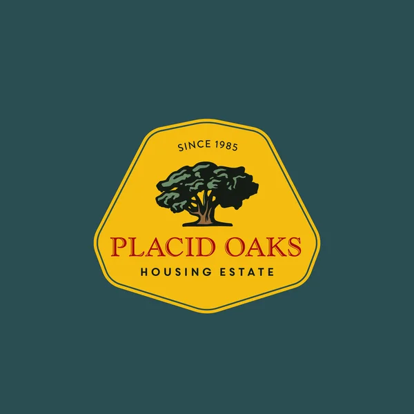 Oak tree heraldry Vector Art Stock Images | Depositphotos