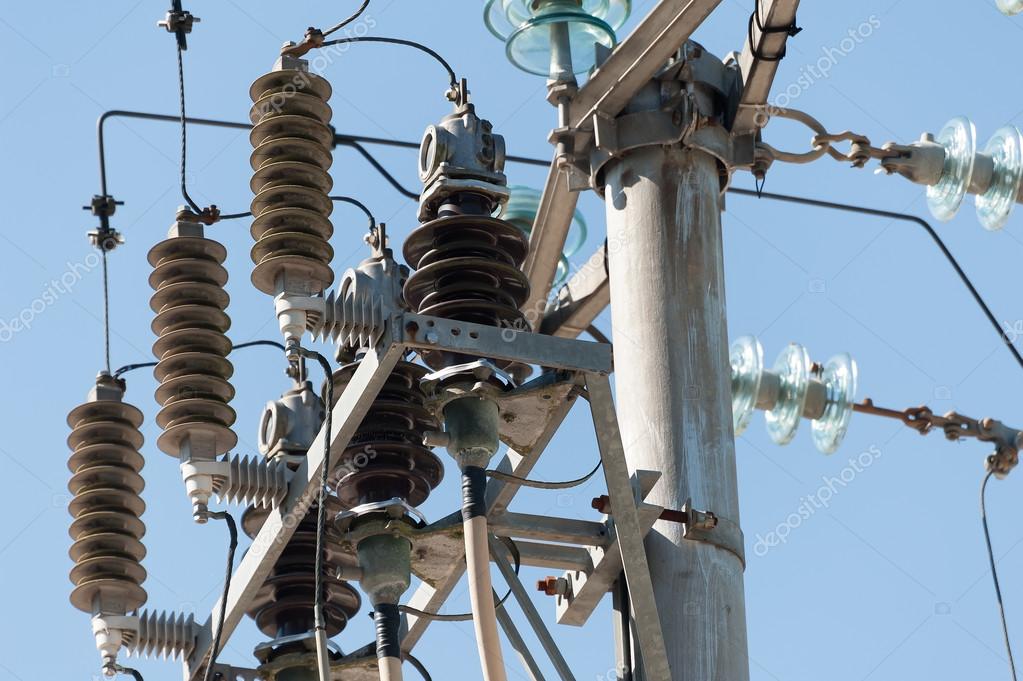 Electric pole with insulator Stock Photo by ©scalatore959 121078062