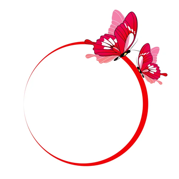 Red Butterfly Border