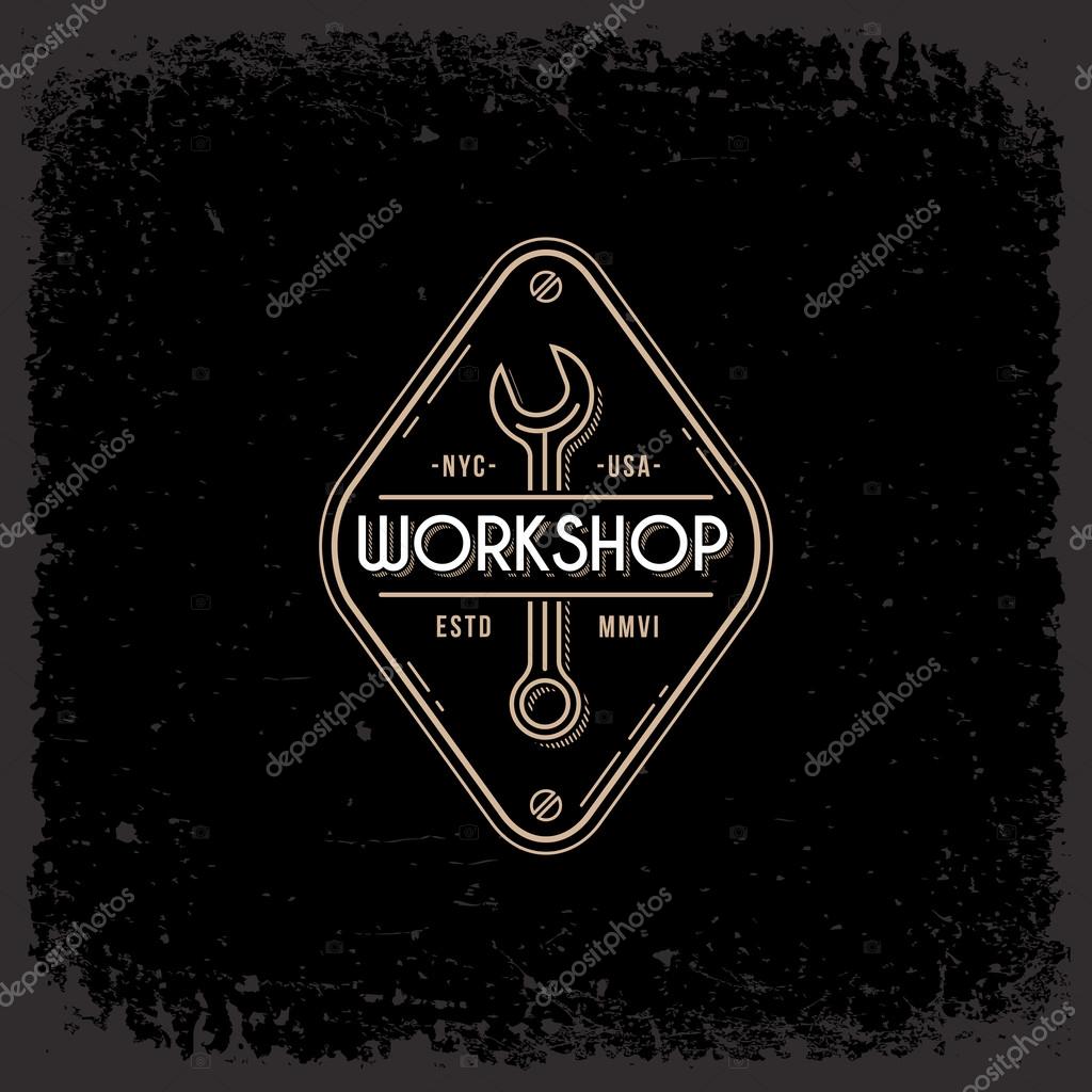 Workshop label template Stock Vector Image by ©jazzzzzvector #101995524