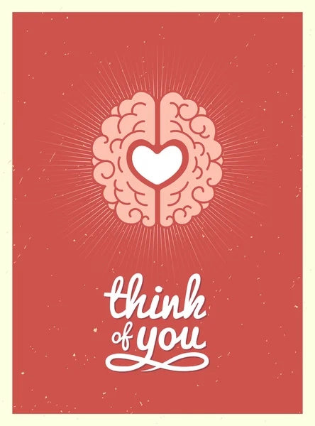 Cerebro y corazon imágenes de stock de arte vectorial | Depositphotos