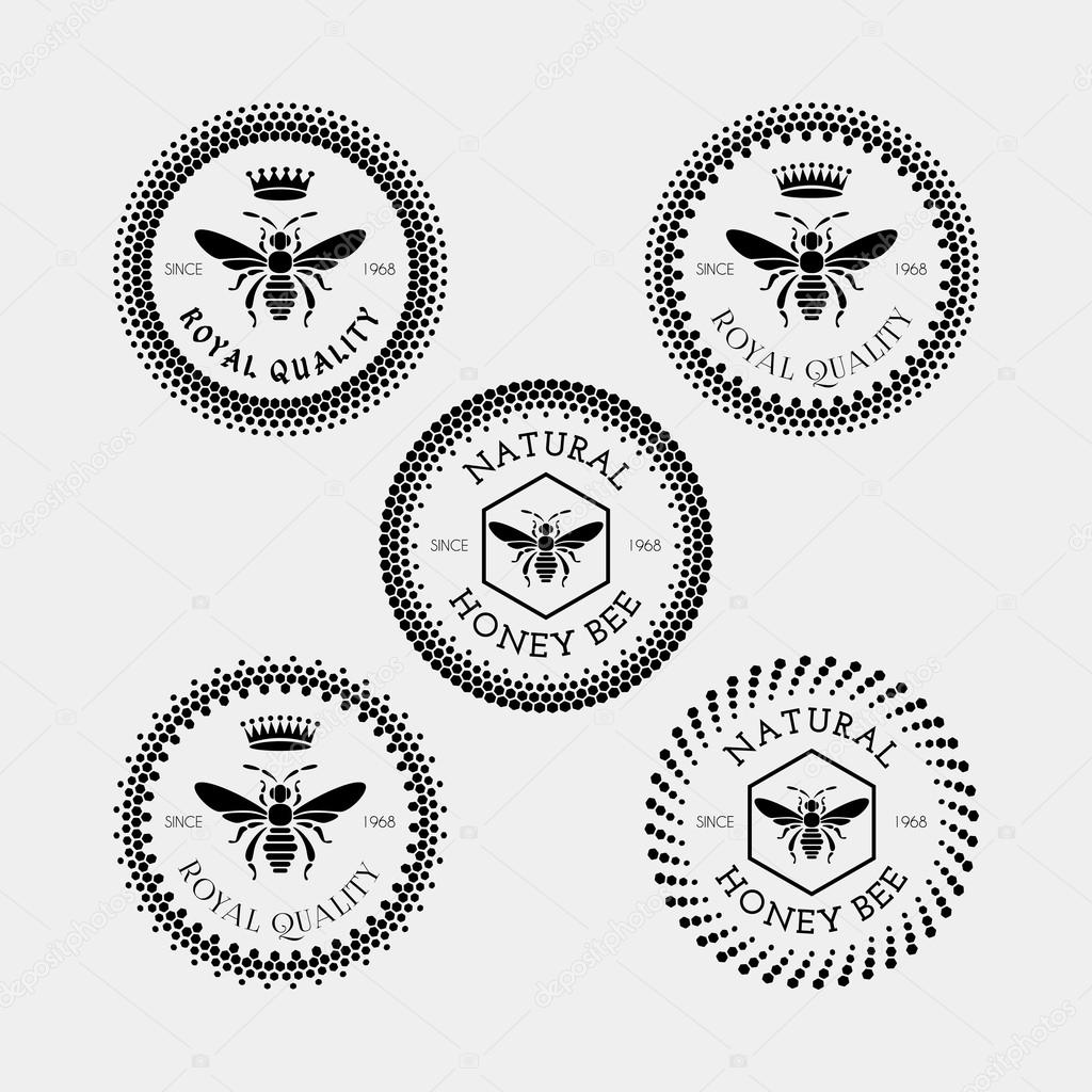 Bee label and badge Stock Vector Image by ©jazzzzzvector #65586911