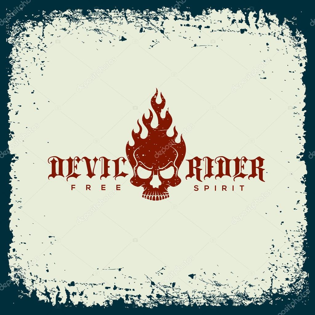 Devil rider label Stock Vector Image by ©jazzzzzvector #76421985