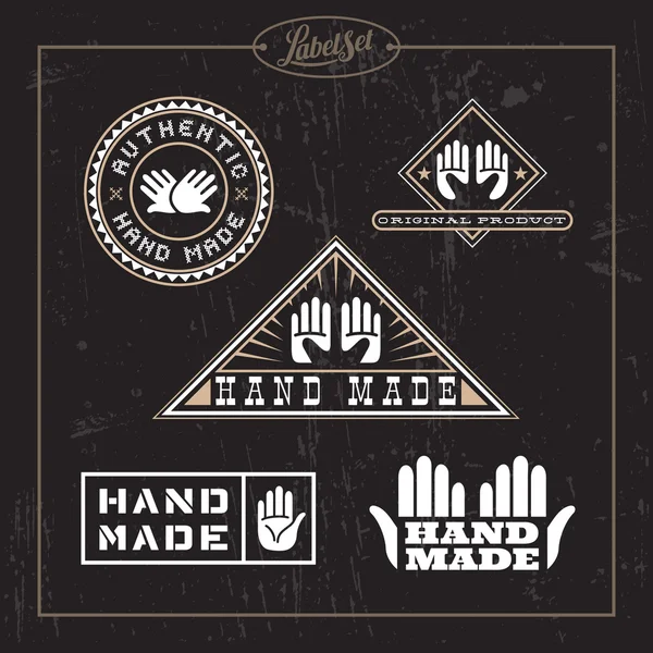 7,742 Hand made label Vector Images | Depositphotos