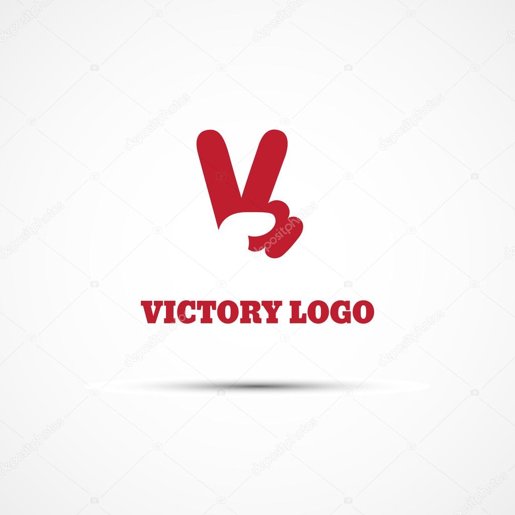 Victory Symbol Logo