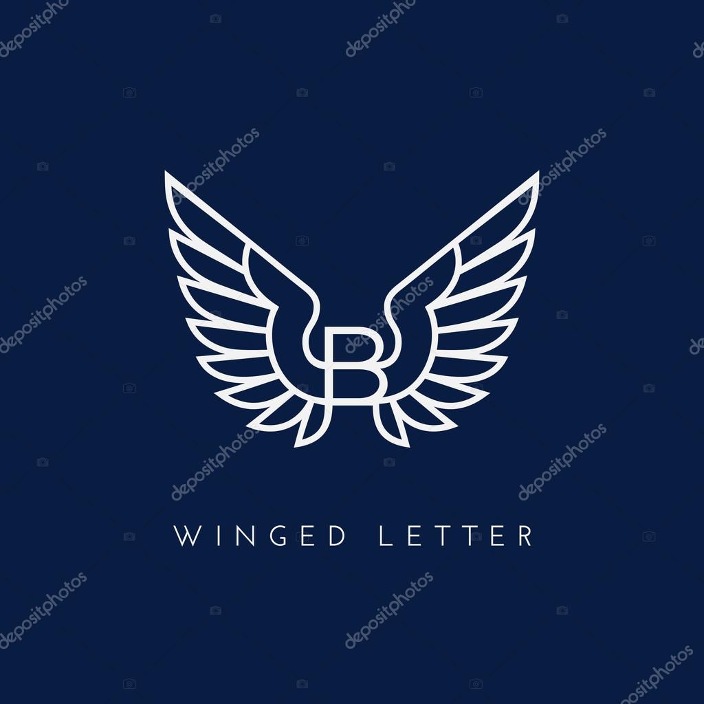 Winged letter logo Stock Vector by ©jazzzzzvector 99162182