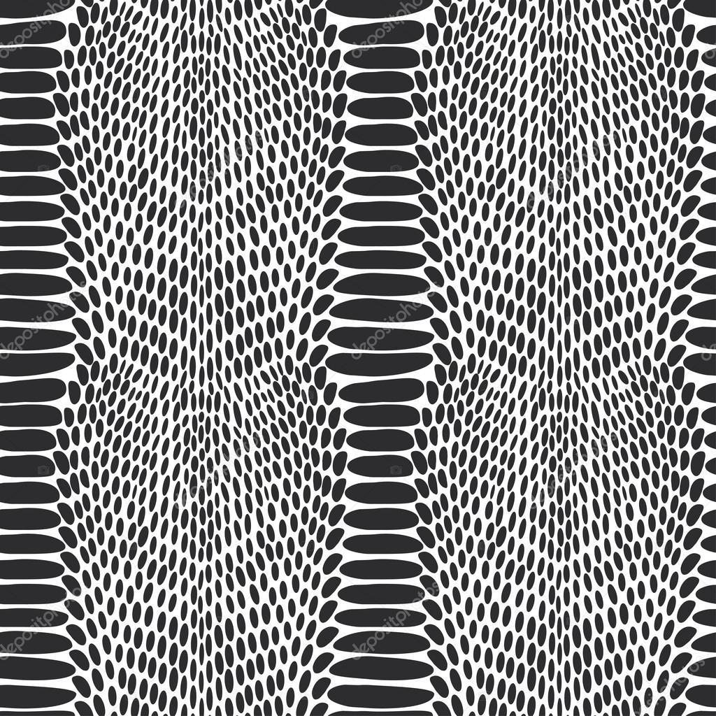 Snake skin texture. Seamless pattern black on white background. — Stock ... Snake skin texture. Seamless pattern black on white background. — Stock ...