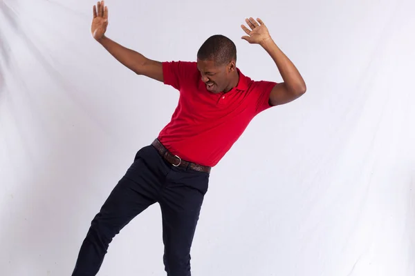 Happy Black Man Dance — Stock Photo © artistallen #478815404