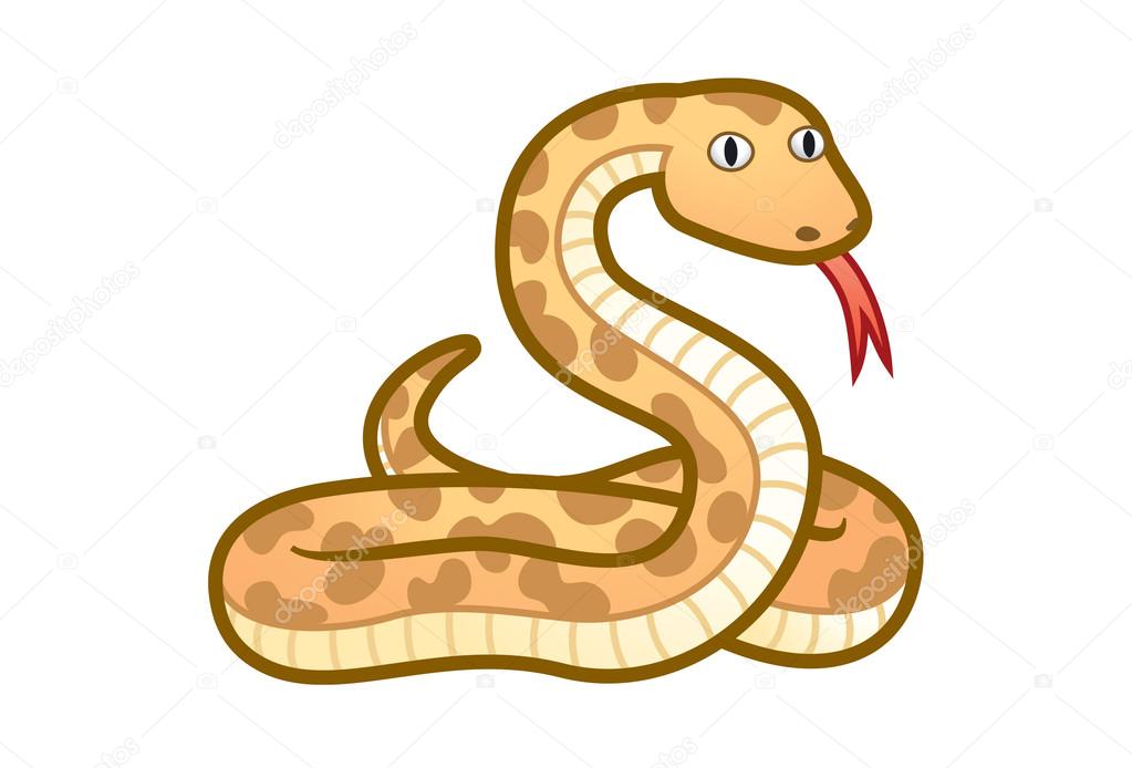 Brown snake — Stock Vector © blackvers #60715635