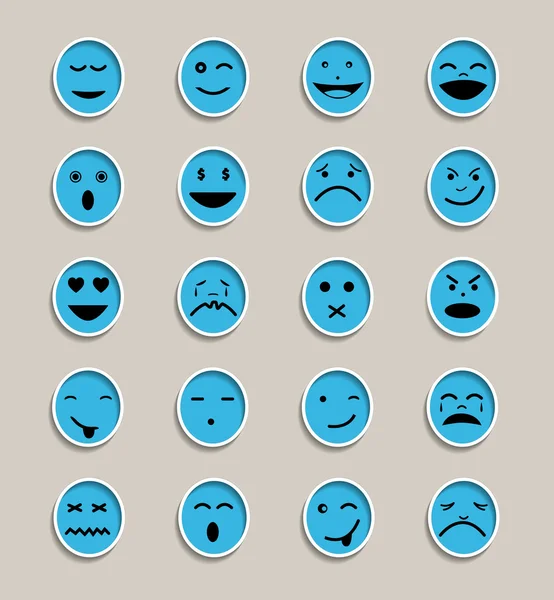 Vector set face emotion - Stock Image - Everypixel