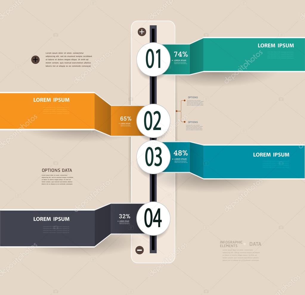 Infographics design step by step template.can be used for workflow ...