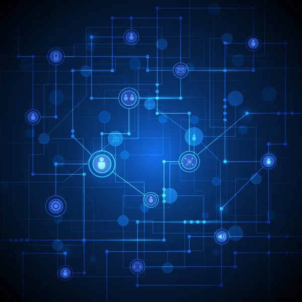 Abstract Technology connection background - Stock Image - Everypixel