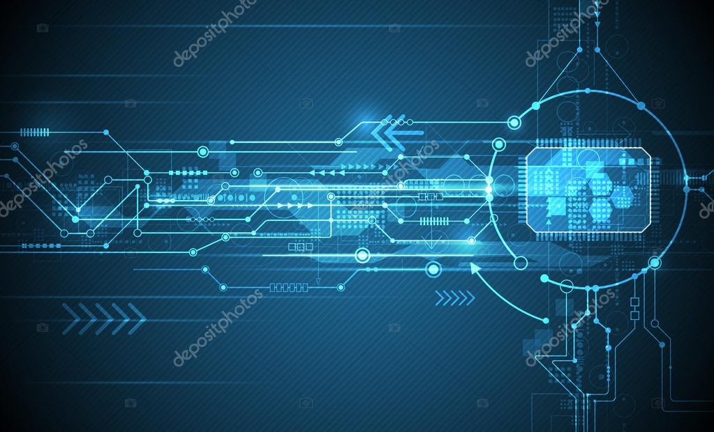 Vector Abstract futuristic circuit board and cpu, Illustration high ... Vector Abstract futuristic circuit board and cpu, Illustration high ...