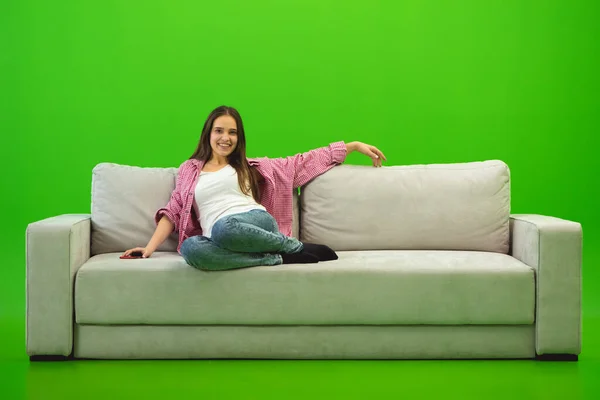 Girl green screen Stock Photos, Royalty Free Girl green screen Images ...