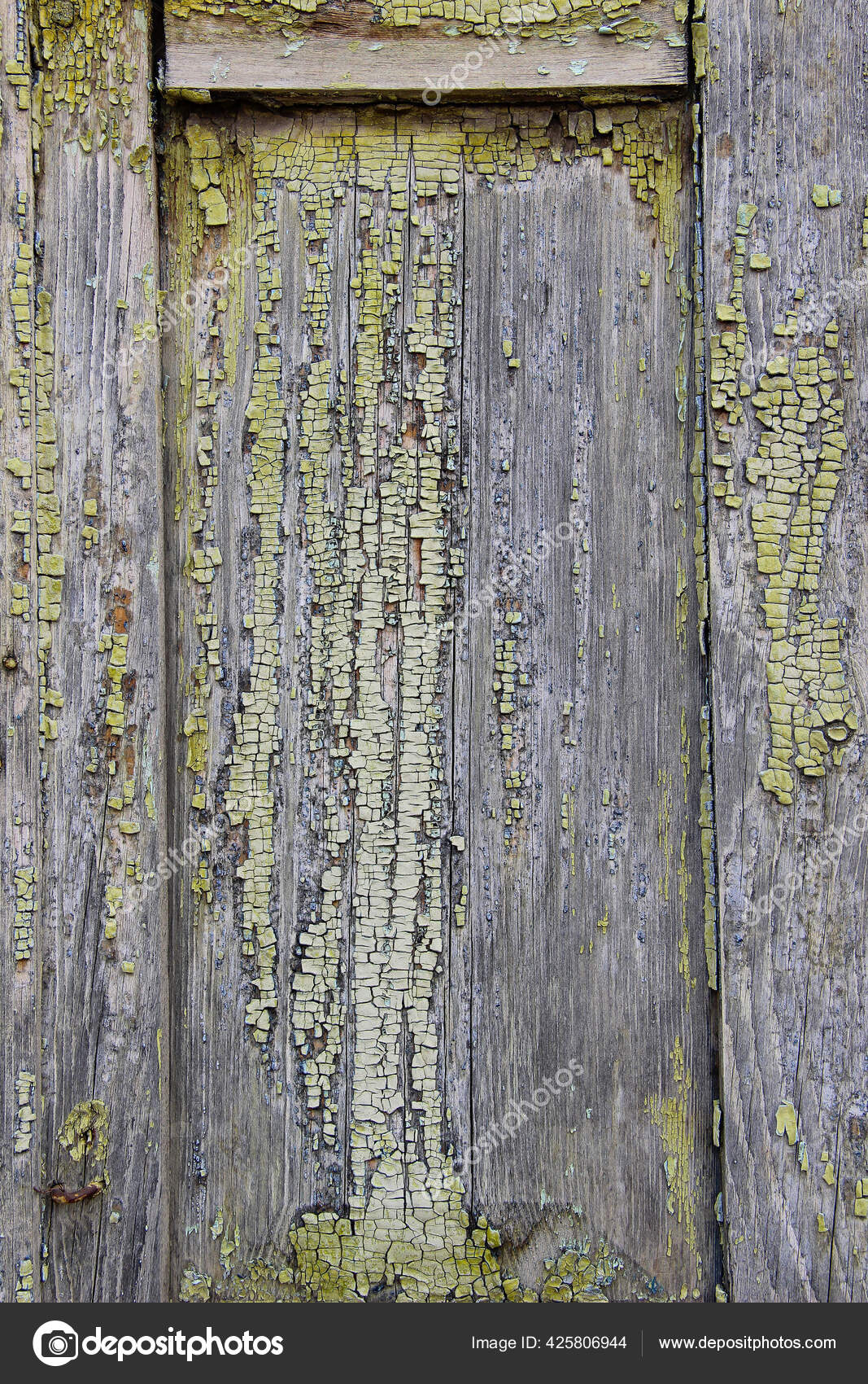 Texture Cracked Wooden Panels Covered Old Peeled Paint — Stock Photo ...