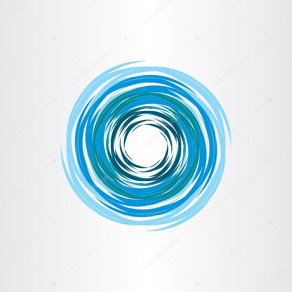 Water vortex blue icon abstract background Stock Vector Image by ...