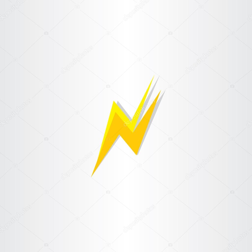 Thunder flash letter n icon logo vector — Stock Vector © blaskorizov ...