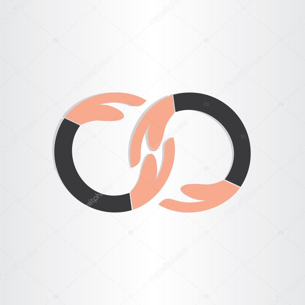 Infinity symbol with human hands Stock Vector Image by ©blaskorizov ...