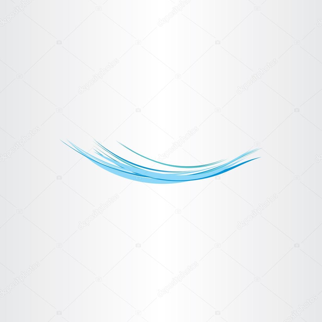 Blue water wave flow icon logo vector — Stock Vector © blaskorizov ...