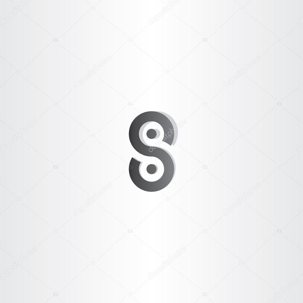 Black letter s 8 number logo icon Stock Vector Image by ©blaskorizov ...