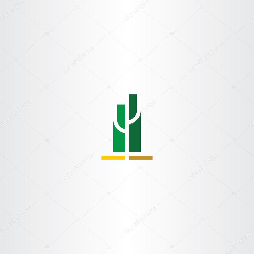 绿色仙人掌 logo 标志矢量图库矢量图作者：© blaskorizov 82166362