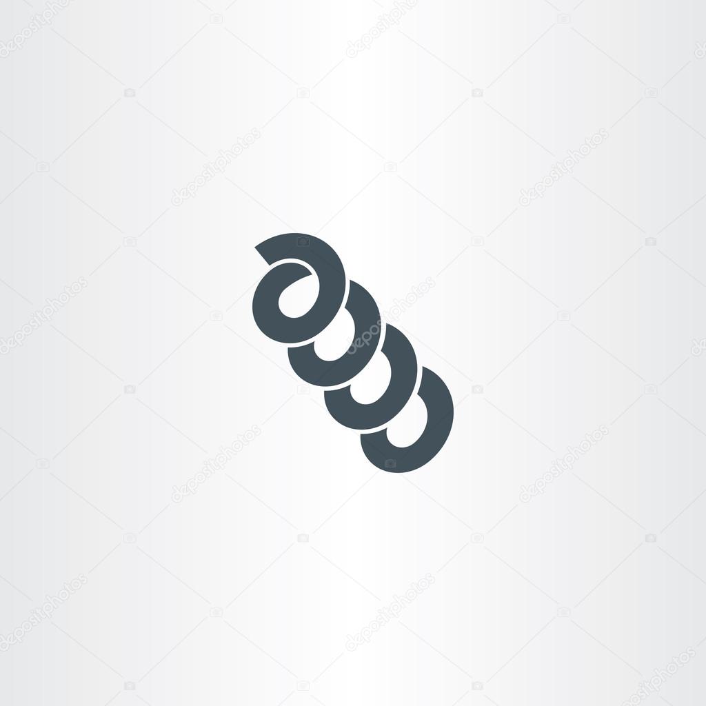 Metal spiral spring vector icon Stock Vector Image by ©blaskorizov ...