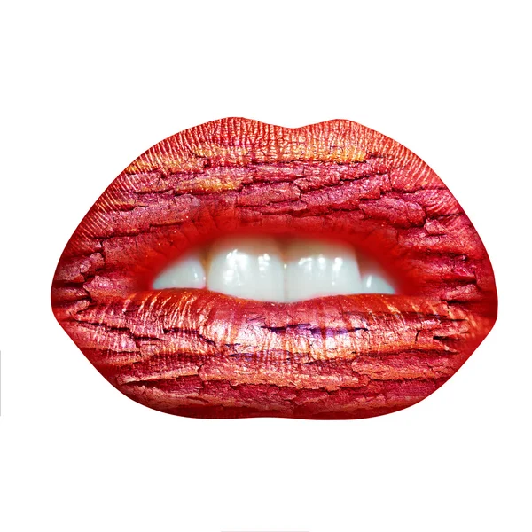 Female lips with cracks overlay Stock Photo by ©Tverdohlib.com 111468786