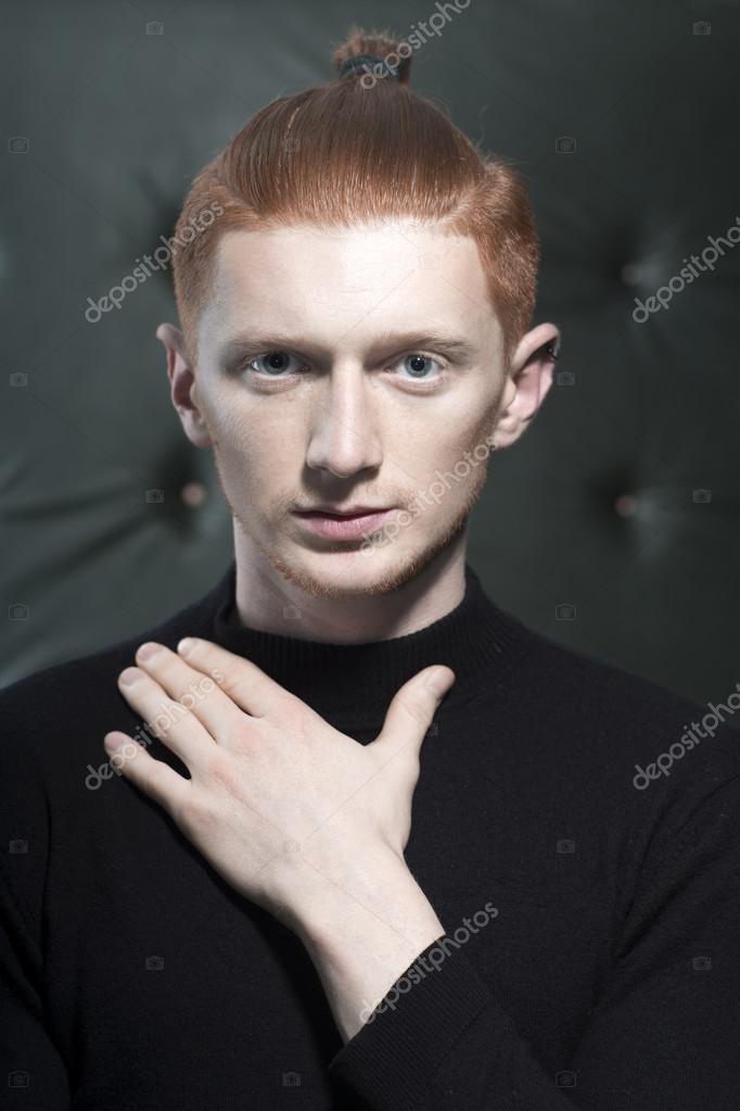 Handsome red man — Stock Photo © Tverdohlib.com #81644564