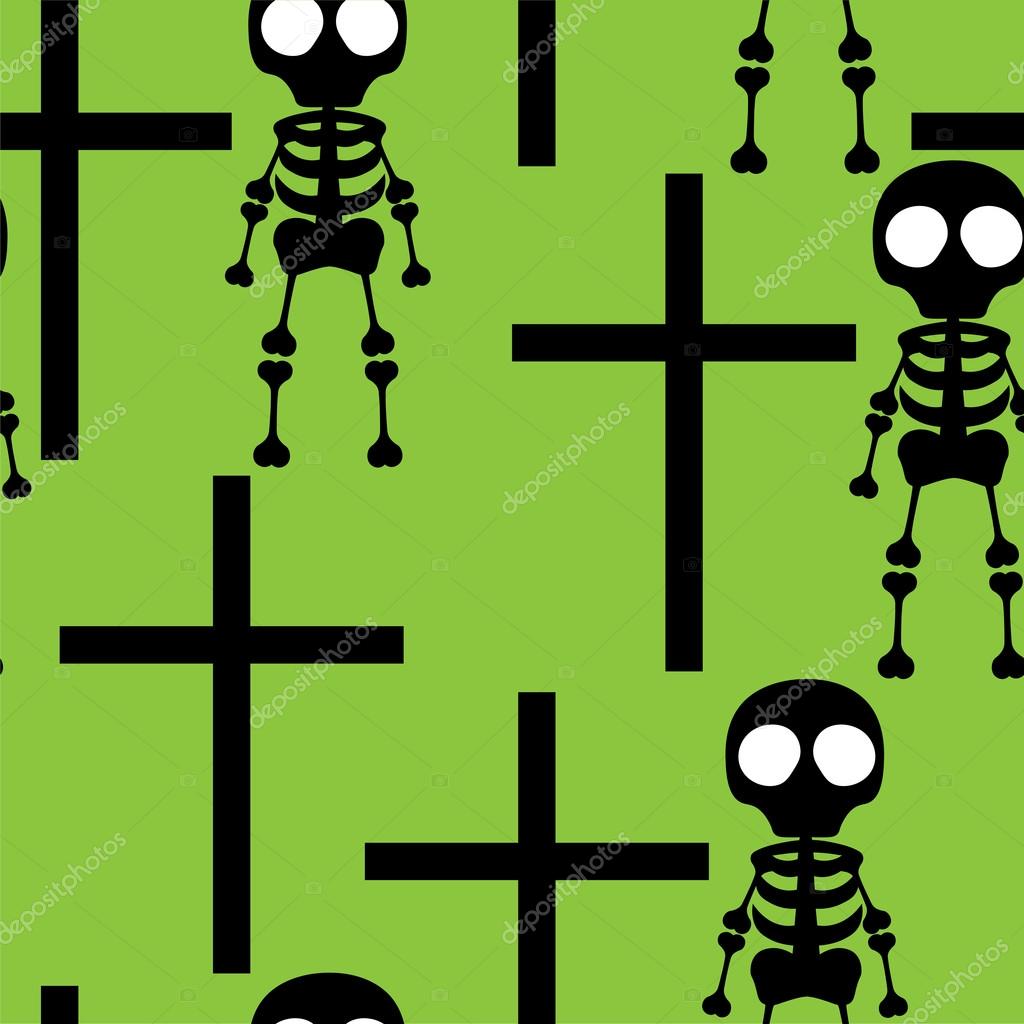 Joinless skeleton cross green Stock Vector by ©Tverdohlib.com 87711856