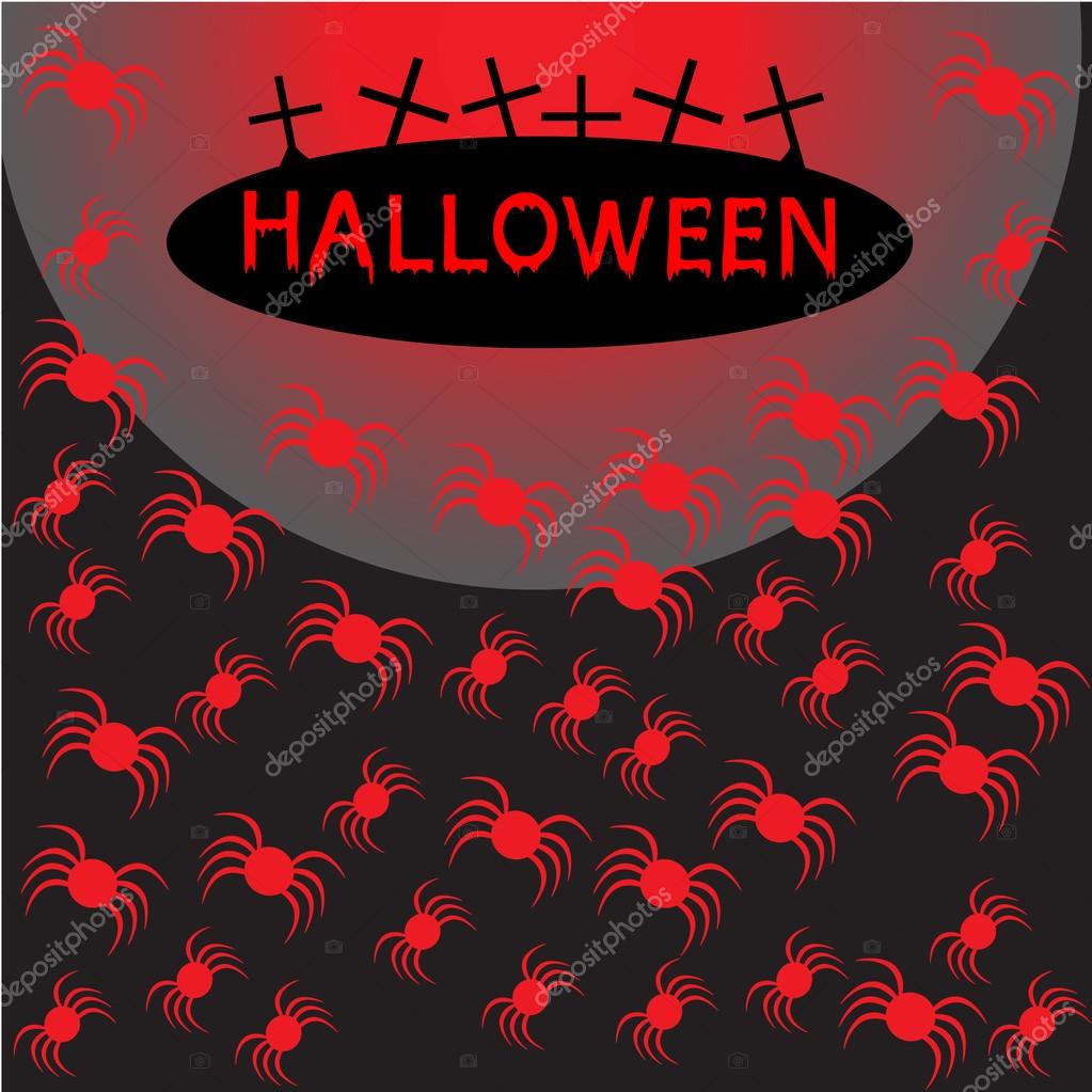 Red spiders cover Stock Vector Image by ©Tverdohlib.com #88820904
