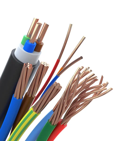 Electric Cable Closeup Many Wires Stock Photo by ©Fotofabrika 188809794