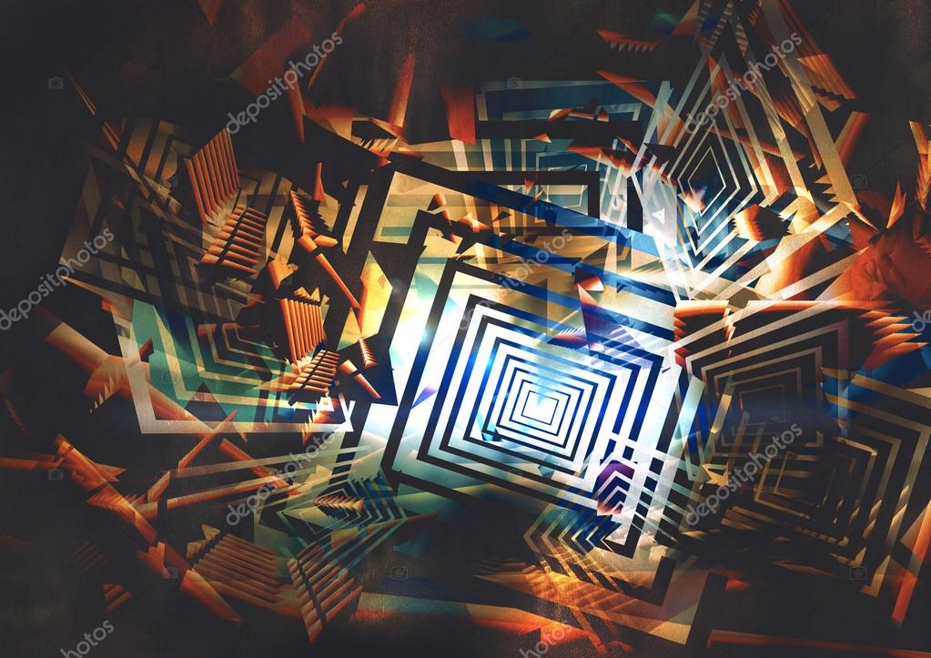 Geometric background,digital painting Stock Photo by ©grandfailure 81570576