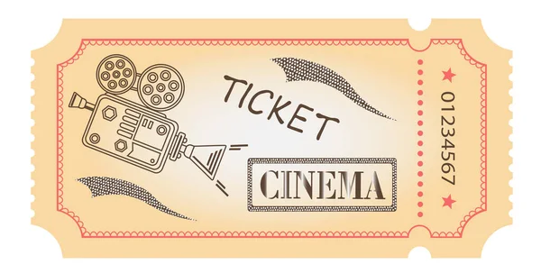 Vintage Movie Ticket Clip Art